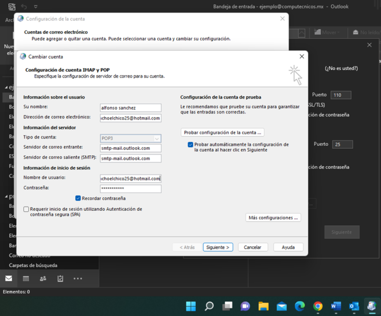 Cómo configurar tu correo de Hotmail en Outlook IMAP, POP3 y SMTP ...
