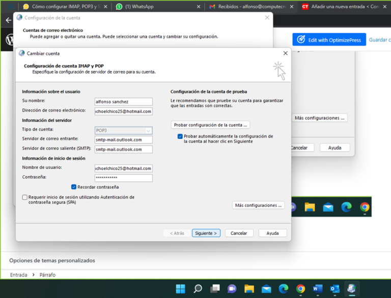 Cómo configurar tu correo de Hotmail en Outlook IMAP, POP3 y SMTP – Computecnicos